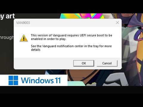 VAN9003 Valorant Windows 11 Error Fixed (UEFI) 2025