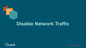 What's new 12.1 Video - Disable Network Traffic (4259500)