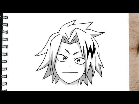 How to draw DENKI KAMINARI STEP BY STEP from My Hero Academia