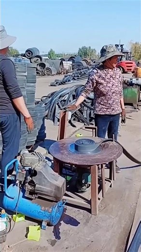 Building a Tire, One Rubber Strip at a Time.