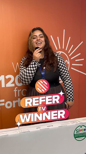 1.4K views · 17 reactions | Surprise! Our latest REFER Program winner just scored a brand-new Smart TV! ✨ Hard work pays off, and referring friends to Sutherland is the best way to win big! Who’s next? Stay tuned for our new contest and vibe with Sutherland! #REFERNOW | Sutherland Colombia | Facebook