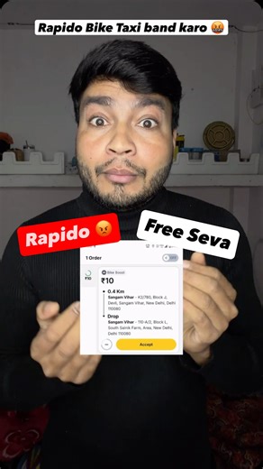 Aaftab on Instagram: "Rapido ₹10 की Ride = Captain की बेइज्जती ❌ Rapido अब मज़दूरी भी नहीं दे रहा 😤 #StopExploitation @rapidocaptain #Rapido #RapidoCaptain #BikeTaxi #BikeTaxiLife #DeliveryBoyLife #GigWorkers #GigEconomy #RapidoReality #RapidoLowFare #CaptainLife #BikeRiderProblems #IndianRiders #SupportRiders #StopLootingRiders #RapidoStrike #RapidoVsCaptain"