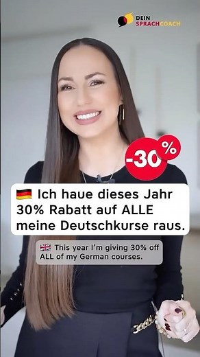 🔥-30% auf ALLES!🔥 (Deutschkurse A2 B1 B2 C1 | Grammatik | Wortschatz | Aussprache) #deutsch