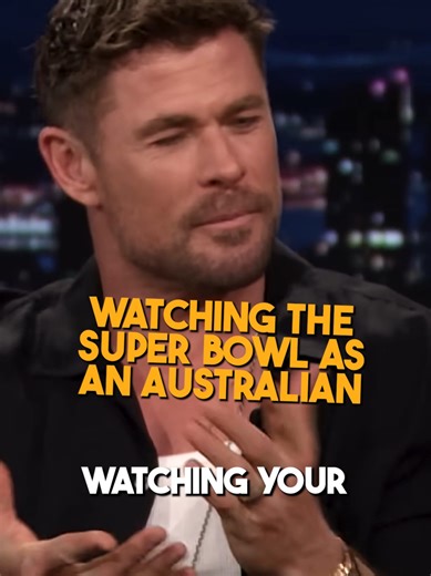 How Chris Hemsworth watched the Super Bowl as an Australian #storytime #chrishemsworth #superbowl #australian