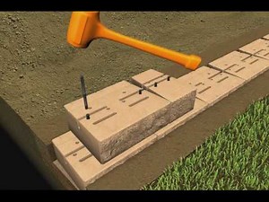 6 - Pinning - Mosaic Retaining Wall Installation