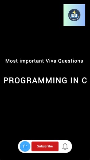 Programming in C VIVA questions #viva #computerscience #c #programming #vivawithanswers