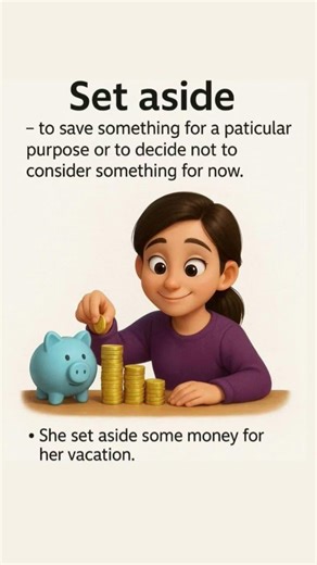 Set Aside: Phrasal Verb Meaning & Examples 💰 | Learn English