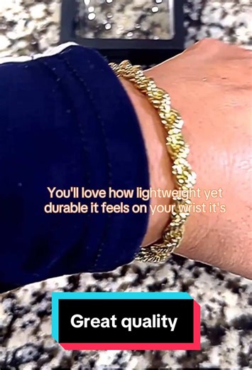 “If you love that classic gold look without overthinking it, this bracelet just works. Clean, timeless, and easy to style with literally everything. Wear it solo or stack it up — it instantly pulls the whole outfit together. Perfect for everyday wear or gifting. This is one of those pieces you’ll keep reaching for.” #goldbracelet #ropebracelet #goldplatedjewelry #mensbracelet #womensbracelet