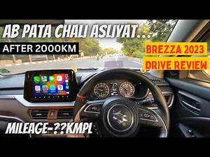 New Updated Brezza 2023 Drive Review After 2000Km | Brezza Automatic Drive | brezza zxi 2023 mileage