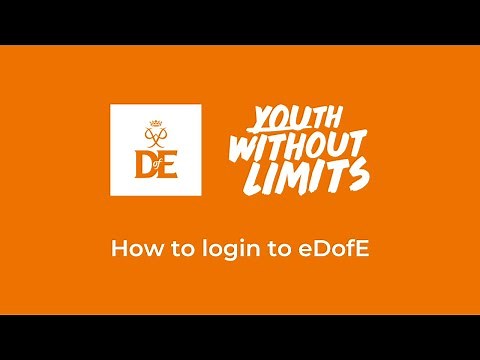 eDofE | How to log in to eDofE