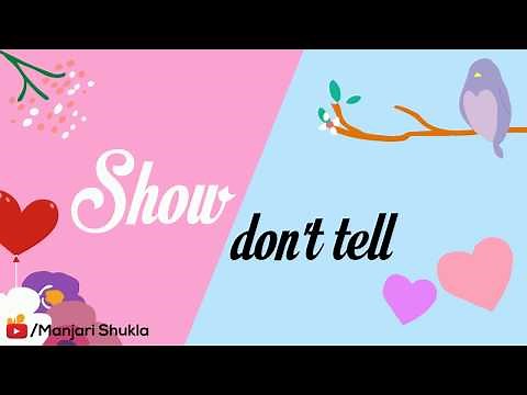 Show Don't Tell Writing Technique | Show Don't Tell Examples | Showing vs Telling In Writing Example