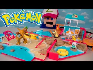 Pokemon BEACH Battle Stadium Arena Battle Carry Case Playset! 2024