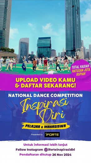 Pendaftaran National Dance Competition Inspirasi Diri 2024