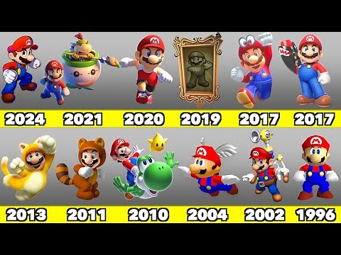 Evolution of Super Mario Bros 3D Game Graphics In Nintendo Games (1996-2025)