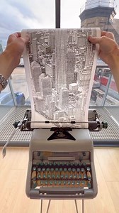 Typewriter art by @jamescookartwork • “Shh! Some more ASMR style typewriter art for you to enjoy! New York City celebrates its 400th Anniversary in 2024 My biggest typewriter project EVER will be creating the entire lower manhattan skyline. This is just 1 small part of a much larger drawing that will be pieced together so stay tuned for weekly updates!” - @jamescookartwork • Want to be featured? #archisource • #architecture #nextarch #typewriter #typewriters #technicaldrawing #instaarchitecture 