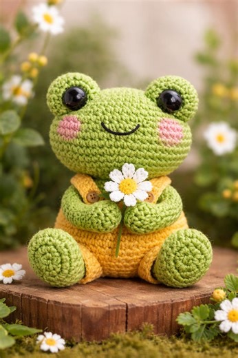 Crochet Frog Amigurumi, Frog Doll With Overalls (PDF Pattern Design - Etsy