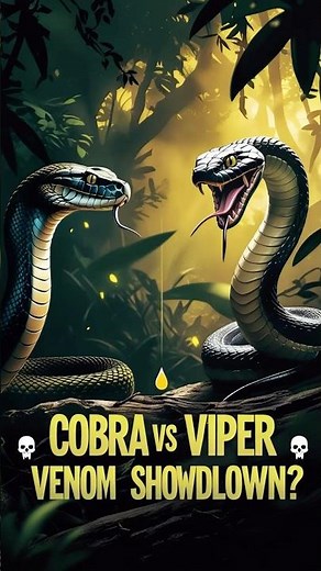 Cobra VS Viper #animalfacts #naturedocumentary