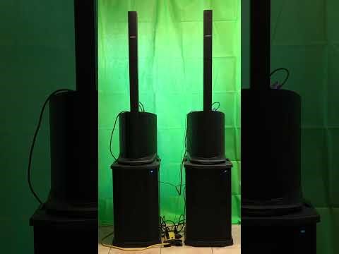 Testing Bose L1 compact model as the top array speakers