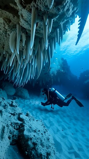 An Underwater Wall With Interlocking Stones—Too Precise to Ignore A Buried Underwater Wall Was Found With Stones That Interlock Like Teeth #buried #underwater #walls #stones #teeth #AncientHistory | Life's Biggest Questions