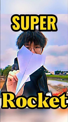 🚀Super Rocket Paper Plane | Fastest Flying Paper Airplane Tutorial