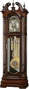 Howard Miller Vuchinich Grandfather Clock 547-052 – Cherry Bordeaux with Triple-Chime Movement