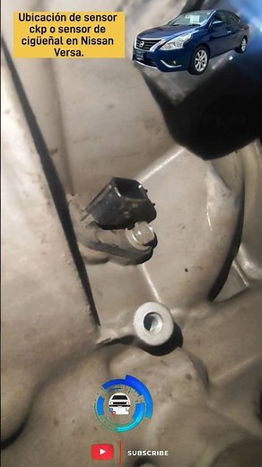 Ubicación de sensor de cigueñal o ckp de Nissan Versa.