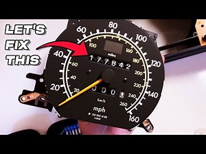 How to Fix W124 Broken Odometer - E420 E500E 034 036