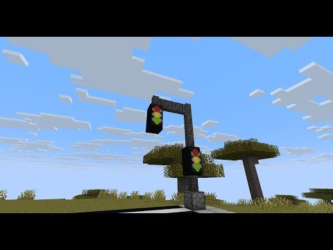 How to Build a Realistic City Traffic Light in Minecraft