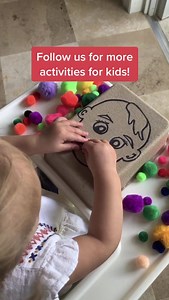 19K views · 138 reactions |  FEED THE BABY // Here’s a fun way for your toddler to play with their fine motor skills?  I set up this super easy-to-make  cardboard baby with a hole for a mouth for feeding!  We used pom poms, but you could use real food as well, like raisons or Cherrios.  - ⚠️ CAUTION: Small Parts. Adult Supervision required. ⚠️ | 7 Days of Play | Facebook