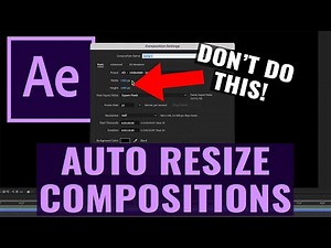 How To RESIZE Compositions In After Effects FAST