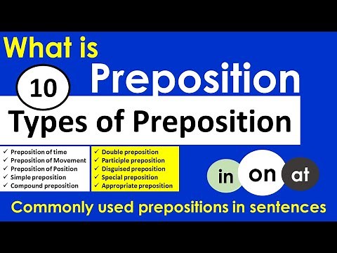 What is Preposition | How many Types of preposition | Important Examples