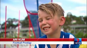 Eastwood: Ari Kum, 6 year old football prodigy, is set to trial with Manchester City. www.7Sport.com.au #Eastwood #7Sport #7News | 7NEWS Sydney