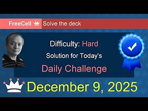 Microsoft Solitaire Collection: FreeCell - Hard - December 9, 2025
