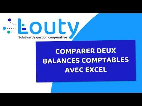 Tutoriel Comparer deux balances avec Excel