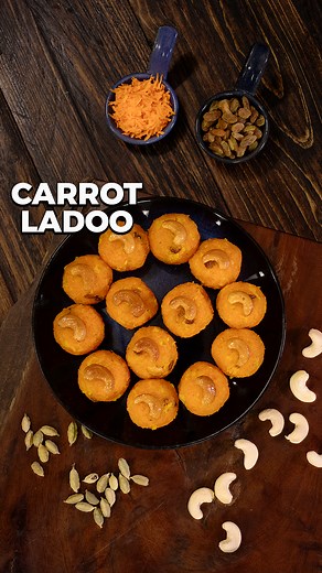 368K views · 3.1K reactions | Carrot Ladoo Recipe | Carrot Sweet Recipe | Ladoo Recipe | Gajar Ka ladoo | Carrot Recipes #carrotladoo #carrotsweetrecipe #ladoorecipe #gajarkaladoo #carrotrecipes #homecookingshow To Make Carrot Ladoo Carrot - 500 Gms Sooji / Rava - 2 Tbsp Coconut - 1/2 Cup Sugar - 3/4 Cup Cardamom Powder - 1/2 Tsp Ghee Cashew Nuts Raisins Prep Time: 10 mins Cook Time: 20 mins Servings: 7-8 | Home cooking | Facebook