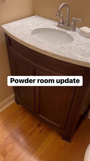 16K views · 166 reactions | Just a chill little update to the powder room for ya’ #remodel #renovation #diy #bathroom #update #homeimprovement #home #house #homesweethome | RLLWoodworks and DIY | Facebook