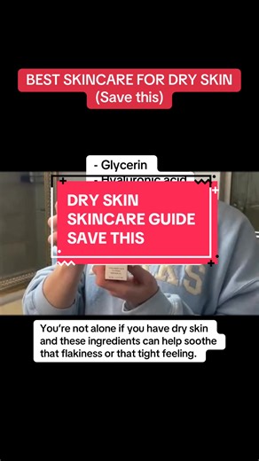 If your skin is constantly asking for moisture, start with these ingredients. 💾 Save this for your next skincare routine refresh #skincareroutine #skincare