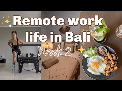 Week 2 in Bali: Remote Work 🌴 | Coworking, Pilates, Cafés, SPA, | Solo Travel, Chill Vlog 🌼🥥🍹