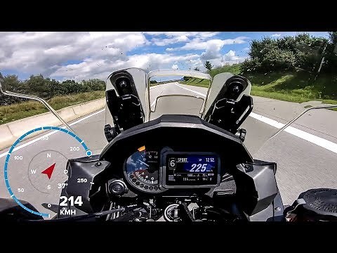 Kawasaki Versys 1000 - TOPSPEED auf Autobahn - GPS Daten