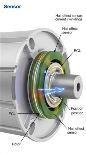 Hall effect Sensor used in BLDC Motor #bldcmotorcontroller #bldctechnology