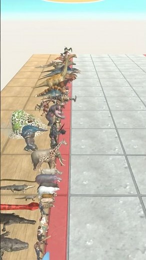 Speed ​​race with all ARBS units. Aerial bridge course! - Animal Revolt Battle Simulator #shorts