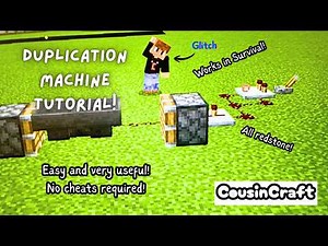 Duplication Machine Minecraft bedrock edition tutorial #duplicationglitch