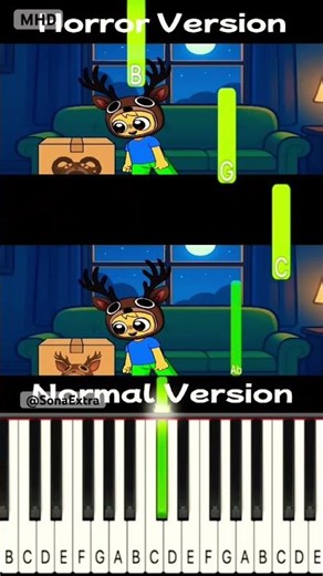 Choose one: Human or Monster?! ‪@sonaextra‬ - Piano Tutorial