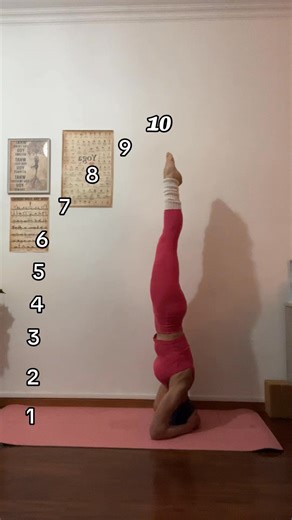 Let's count! #yoga #headstandchallenge #headstandpractice #headstands | Lina Graceful Balance
