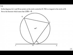 How to prove tan chord theorem 7 | Euclidean geometry | Grade 11 | tan chord theorem