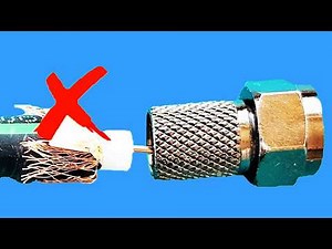 How to connect TV antenna cable correctly! Clear broadcast reception.