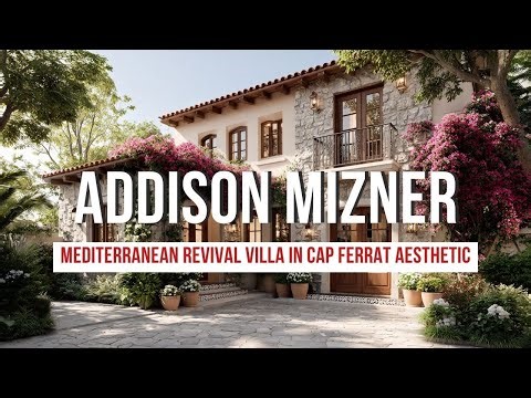 Mediterranean Revival Villa in Cap Ferrat Inspired by Addison Mizner’s Seaside Aesthetic