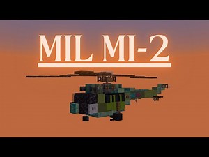 Minecraft: How to build a Helicopter in Minecraft (Mil Mi-2) Minecraft Helicopter Tutorial