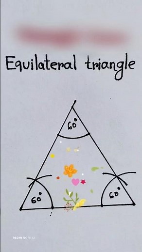 Draw an Equilateral Triangle Perfectly Using Compass #geometrytutorial #shorts
