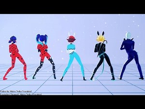 【MMD Miraculous】Bla Bla Bla【Ladybug, Bunnyx, Rabbit Noir, Pennybug, Hawk Moth】【60fps】